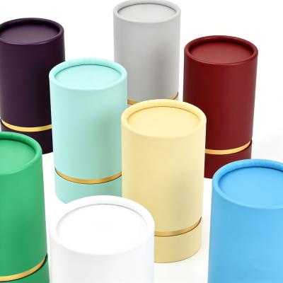 China Custom Food Grade Paper Tube Packaging Manufacturer for Tea Coffee Candy Snacks for sale