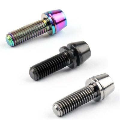 Cina Bulloni di titanio neri del gambo del manubrio della direzione della bici di M8 X 22mm in vendita