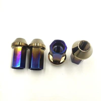 China De gebrande Blauwe Noot M12 X 1,5 X 40MM van het Titaniumhandvat voor Raceauto Open Beëindigen Te koop
