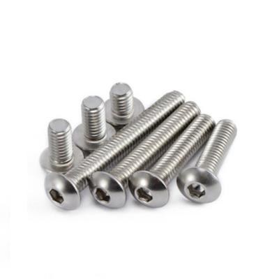 Cina ISO 7380 M5 M6 Metric Machine Stainless Steel 304 Hexagon Socket Allen Cap Round Button Head Screws in vendita