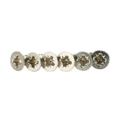 中国 M1 M2 M3 M4 M5 M6 M7 M8*38 Steel Machine Thread Flat Csk Head M4x50 Pozidrive Screw Nickel 50mm Screws Pozi 販売のため