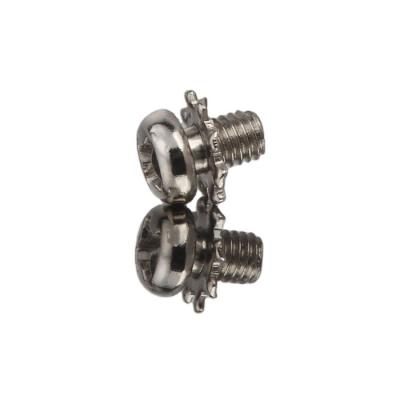 Cina Cross Recessed Pan Head M4 Nylok Combination Screw With External Tooth Gasket in vendita