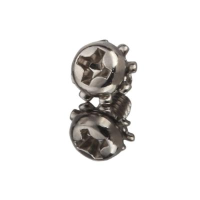 Cina Cross Recessed Pan Head M4 Nylok Combination Screw With External Tooth Gasket in vendita