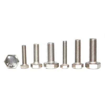 中国 Din933 Din931 Stainless Steel 304 316 A2-70 A4-80 Hex Screw Hex Head Bolt 1/4 5/8 Unc Hexagon Screw 販売のため