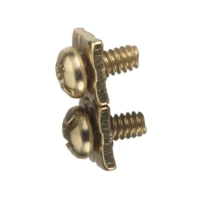 Cina DIN Gold Plated M3.5 * 10 Pan Head Combination Screw With Square Washer in vendita