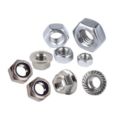 Cina Carbon Steel Zinc Special Hex Nuts For Type Screws And Lock Round Screws And Nuts in vendita
