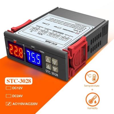 Cina Igrometro Thermoregulator doppio del termometro dei tester di pannello di STC-3028 LED Digital in vendita
