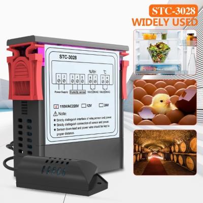 Cina Igrometro Thermoregulator doppio del termometro dei tester di pannello di STC-3028 LED Digital in vendita