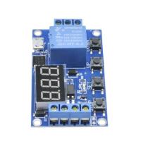 China Digital Led Trig Ger Delay Cycle Timer Control Switch Relay Module Micro Usb 5v for sale