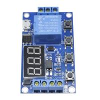 China Digital Led Trig Ger Delay Cycle Timer Control Switch Relay Module Micro Usb 5v for sale
