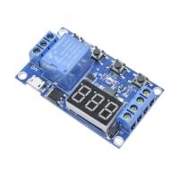 China Digital Led Trig Ger Delay Cycle Timer Control Switch Relay Module Micro Usb 5v for sale