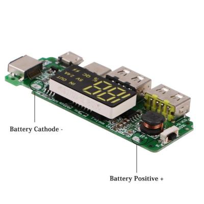 Cina Il modulo doppio del caricatore della batteria DIY del litio 18650 del controllo di qualità USB aumenta Buck Converter in vendita