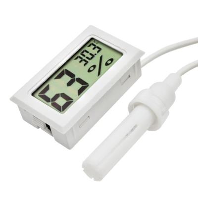 China Professioneel Mini Probe Digital Lcd Thermometer-van de de Temperatuurmeter van de Hygrometervochtigheid Binnen de Vertoningswit Te koop