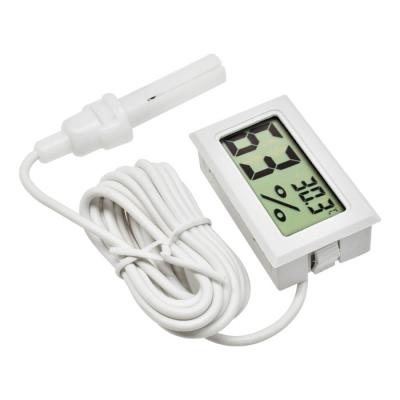 China Professioneel Mini Probe Digital Lcd Thermometer-van de de Temperatuurmeter van de Hygrometervochtigheid Binnen de Vertoningswit Te koop