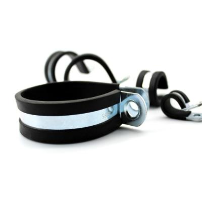 Cina Wide Tubing Pipe Hose Clamp Insulated Tube Clips And Clamps With Rubber in vendita
