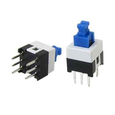 China Único e auto dobro da fileira que trava o interruptor 5,8 * 5,8 do botão do toque/7 * 7/8,5 * 8.5mm à venda