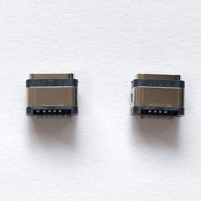 Cina connettore femminile di tipo C del Usb di 6P SMT IPX7 come connettore elettrico impermeabile in vendita
