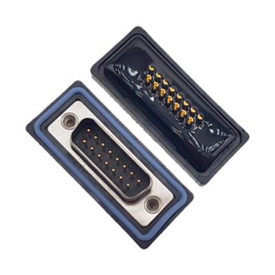 China D - Tipo masculino SECUNDÁRIO conector impermeável da solda 9P do conector à venda
