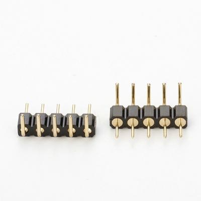 China Único passo da fileira 2.0MM conector completo do ouro do MERGULHO de 1 x de 5 Pin Pin Header Vertical à venda