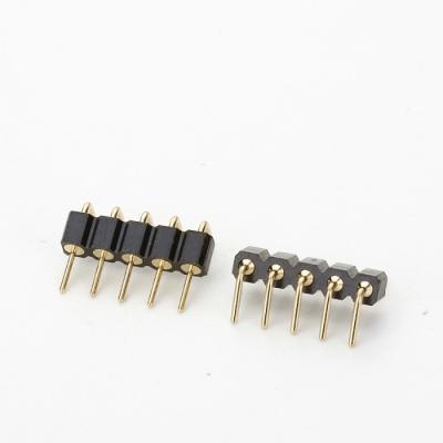 中国 2.54MMピッチの単一の列の直角のすくいはピン コネクタを機械で造った 販売のため