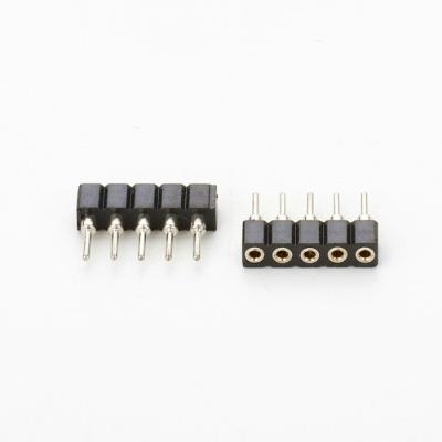 Cina connettore femminile della IMMERSIONE di Pin Right Angle del giro del passo di 2.54mm in vendita