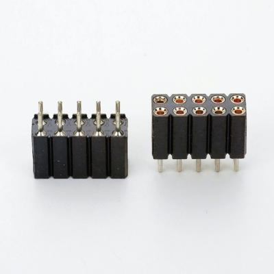 Cina Femmina del passo 2x5P di 2.0MM intorno al connettore della IMMERSIONE di Pin Right Angle in vendita