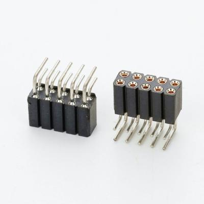 Cina Femmina del passo 2x5P di 2.0MM intorno al connettore della IMMERSIONE di Pin Right Angle in vendita