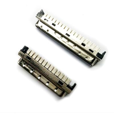 China Meio conector perfurando masculino do DB 50P de SCSI do passo para o cabo à venda