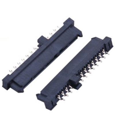 中国 SATA 22Pの女性の単一の列SMTのコネクター 販売のため