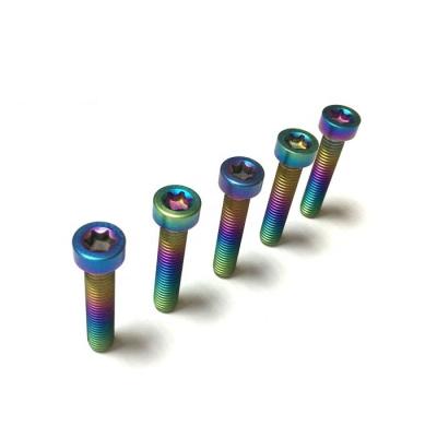 Cina M8 colore Allen Screw With Nylon Patch di titanio dell'arcobaleno di X12 GR5 in vendita