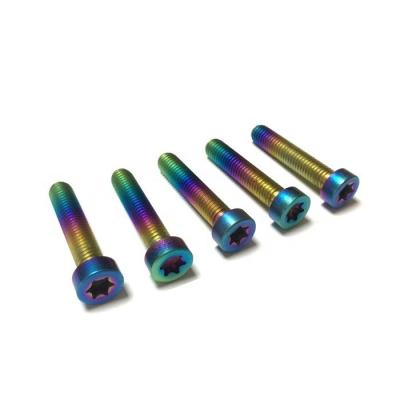 Cina M8 colore Allen Screw With Nylon Patch di titanio dell'arcobaleno di X12 GR5 in vendita