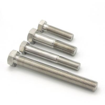 China Half Thread Inch By 3 And 1 / 2 In M4 Metric Hex Bolt Stainless Steel for sale