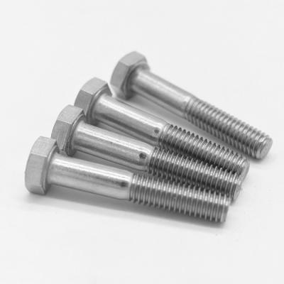 China Half Thread Inch By 3 And 1 / 2 In M4 Metric Hex Bolt Stainless Steel for sale