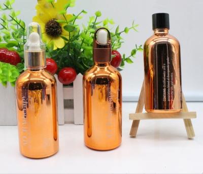 China Öl-Flaschen-Tropfenzähler-UVglasverpacken 15ml 30ml galvanisierendes kosmetisches zu verkaufen
