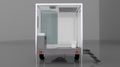 Cina Prezzi accessibili Funzionale e personalizzabile Mobile Single Shower Trailer Outdoor Luxury Bathroom Toilet in vendita