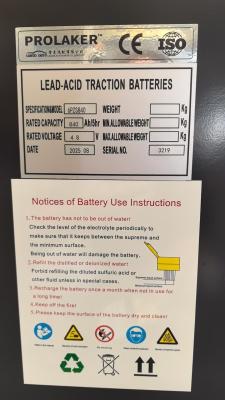 Cina Batteria di trazione al piombo-acido ricaricabile FLT 48V 840Ah con ciclo profondo in vendita