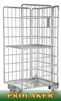 China Q235 Steel warehouse roll cage Logistics Trolleys for sale
