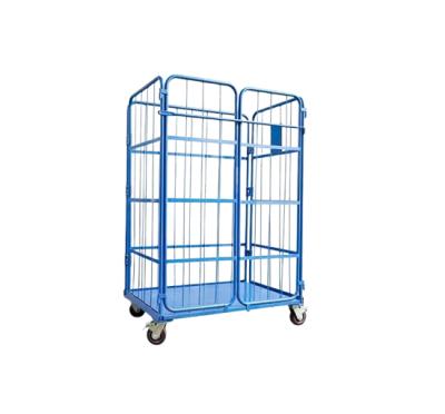 China 500KG Collapsible L Type Roll Cage - Space-Saving Design for Workshop & Warehouse for sale