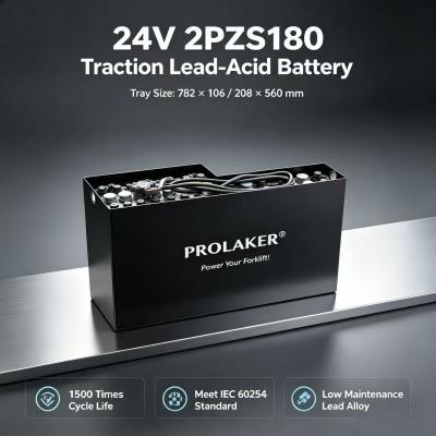 China 24V 2PZS180 Tubular Traction Lead Acid Battery 180Ah Forklift Battery For Pakistan Dalda Foods for sale