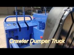 4 tons side dumping tracked dumper heavy duty material transport forestry machinery