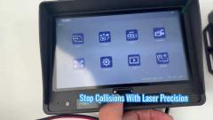 Wireless Vehicle Monitoring System with Red Laser Line, Full English Operation Interface, HD Car Ima