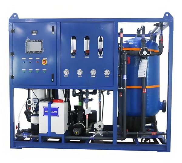 Quality Siemens S7 PLC Seawater Desalination System Producing 99.5% Desalted Water for sale