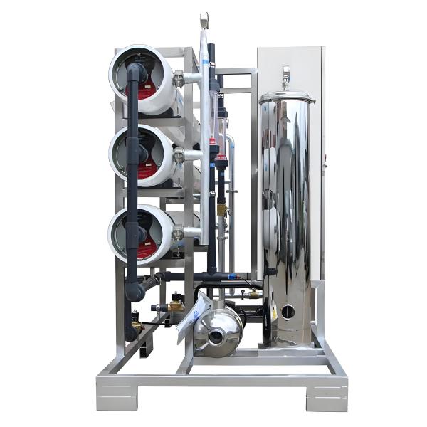 Quality 98% Salt Rejection Brackish Water Reverse Osmosis System With Siemens S7 PLC for sale