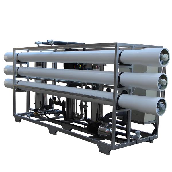 Quality 98% Salt Rejection Brackish Water Reverse Osmosis System With Siemens S7 PLC for sale