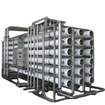China Commercial RO System with 100m3/Hour Capacity 99.9% Salt Rejection and 1 Year Warranty for Industrial Water Treatment for sale