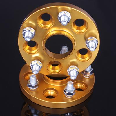 Cina 5x100 a 5x114.3 ha forgiato l'adattatore centrico della ruota del hub di alluminio per colore dell'oro di SUBARU in vendita