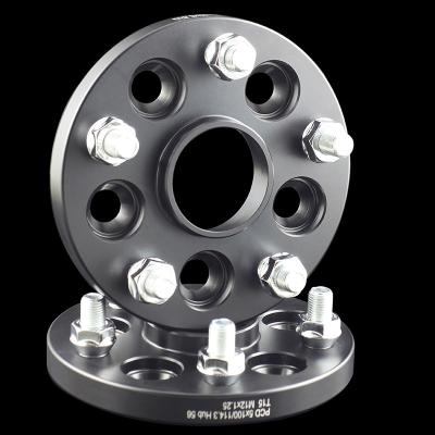 Cina distanziatore centrico 5x100 degli adattatori della ruota del hub di alluminio della billetta 7075-T6 di 25mm a 5x114.3 in vendita