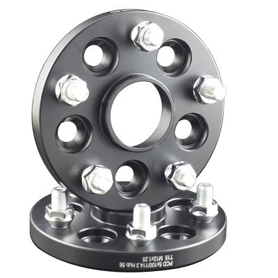 Cina distanziatore centrico 5x100 degli adattatori della ruota del hub di alluminio della billetta 7075-T6 di 25mm a 5x114.3 in vendita