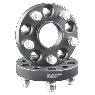 China 25mm Hubcentric forjou os espaçadores de alumínio da roda para NISSAN 5x114.3 à venda