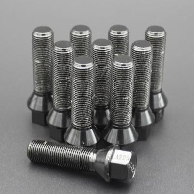 Cina Il cono Seat di M14 44mm ha esteso il grado 12,9 di Bolt della ruota per il telaio & Mercedes Dual Coating Black Finish di G del telaio di BMW F in vendita